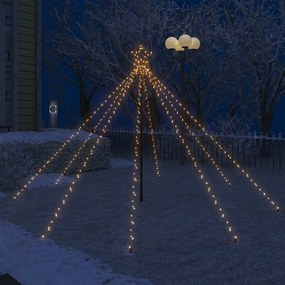 vidaXL Vánoční světelný strom dovnitř i ven 400 LED 2,5 m [328731] Barva: Teplá bílá