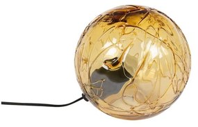 Stolní lampa ve zlaté barvě Dutchbone Lune, ø 24 cm