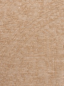 NORTHRUGS, Kusový koberec Duet Kona 106250 Beige/White kruh - na ven i na doma, 160x160 (průměr) kruh, béžová, chodba / předsíň