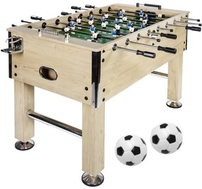 GamesPlanet® Profi fotbálek Leeds, 140 x 73 x 87 cm, světlý M02463