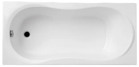 Polimat Akrylátová obdélníková vana Gracja 120x75 (140x70, 150x70, 160x70, 170x70, 170x75, 180x80) Barva: Bílá, Rozměry (cm): 140x70