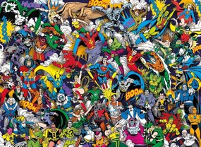 Puzzle clementoni puzzle impossible: dc comics justice league 1000 dílků