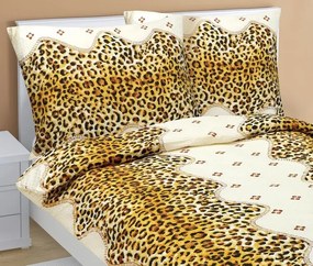 Bellatex Povlečení krepové Leopard vzor velikost 140x220, 70x90 cm