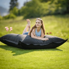 Sedací vak, outdoor, šedá látka, BADYL