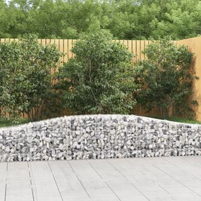Klenuté gabionové koše 10 ks 400x30x40/60 cm pozinkované železo 3145795