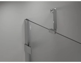 Mexen Lunar Duo výklopný sprchový kout 100 x 70 cm, 8mm čiré sklo, chromový profil, 834-100L-070P-01-00