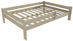 Vomaks Dětská postel DP 012 XL se zábranou Rozměr: 160 x 200 cm, Barva: bezbarvý lak