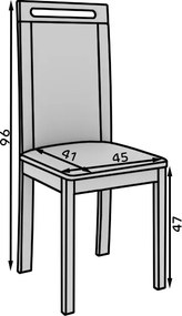 ADRK Furniture Židle Nola VI CH-NOL-VI-W-OP99