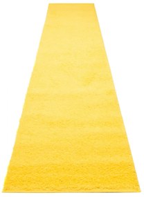 Kusový koberec shaggy Parba žlutý atyp 80x200cm