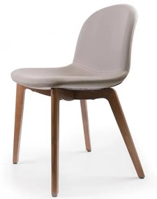 BONTEMPI - Židle Seventy s dřevěnou podnoží