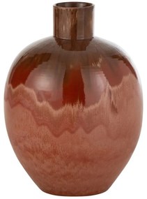 OnaDnes -20% Červená keramická váza J-Line Alina 47 cm