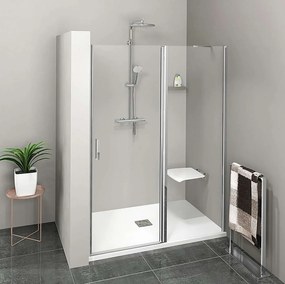 Polysan Zoom - Sprchové dveře 150 cm, čiré sklo, leštěný hliník ZL1315