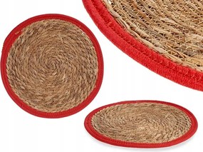 Podložka na stůl z mořské trávy BLUEBO 35 cm hnědá