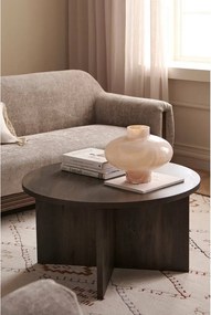 Hnědý kulatý konferenční stolek z MDF ø 85 cm Poppy – Ellos Home