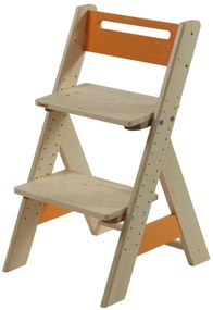 Gazel ZUZU dětská rostoucí židle oranžová