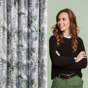 ZATEMŇOVACÍ ZÁVĚS NA PÁSCE DAVOS2 140X270 CM LISTY