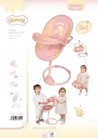 DECUEVAS 51570 Židlička a houpačka pro panenky Honey 2026 / 3 v 1 / pr