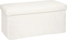 Úložný puf Ezzio, látka s boucle efektem, 78 x 38 x 38 cm