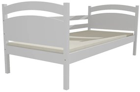 Dětská postel masiv 026 borovice masiv 80 x 200 cm bílá