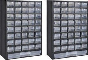 vidaXL Box na nářadí se 41 zásuvkami 2 ks plastový [275657]