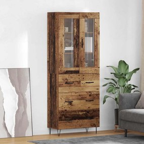 Vysoký bufet Staré dřevo 69,5 x 34 x 90 cm Kompozitní dřevo 3402695