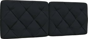 Rám postele s LED bez matrace černý 140x190 cm Látka 3310666