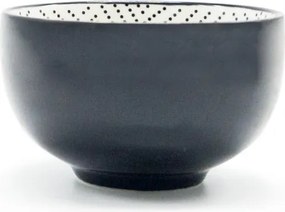 Sada porcelánových misek Bredemeijer Pucheng, 200 ml – černobílý minimalistický set