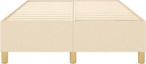 Rám postele s boxspringem krémový 120 x 200 cm textil 3120950