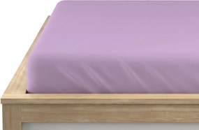 Jersey prostěradlo BASIC světle fialové 90 x 200 cm