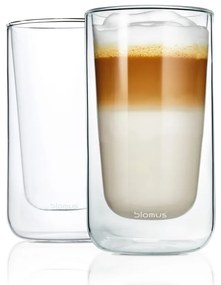 Blomus Sada termosklenic café latte Nero 2 x 320 ml