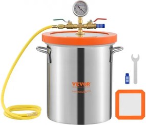 Vakuová komora Silikonová odplyňovací komora z tvrzeného skla Vakuová víko 11,4 l