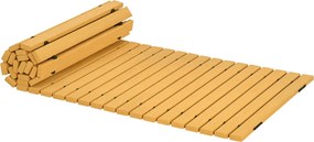 Outsunny 185x60 cm Přírodní dřevěná zahradní cesta - rovný skládací chodník pro venkovní použití, odolný vůči povětrnostním vlivům, dekorativní zahra…