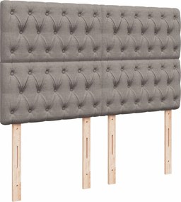 Box spring postel s matrací taupe 160x200 cm textil 3292850
