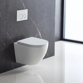 Mereo Mereo, WC závěsné kapotované, Smart Flush RIMLESS, keramické, vč. sedátka, MER-VSD85T1
