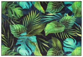 Kusový koberec Monstera Listy palmy zelený Rozměr: 300x400 cm