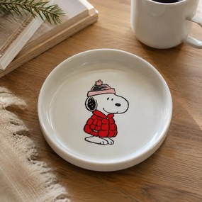 PEANUTS Talířek na šperky kulatý Snoopy v kabátku 10 cm