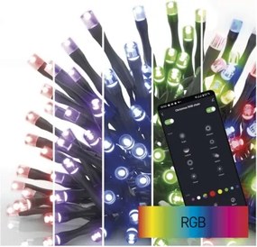 Vánoční osvětlení EMOS GoSmart (WiFi) D4ZR03 180LED řetěz 18m RGB 64 programů s časovačem