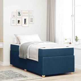 Rám postele Modrá 90 x 190 cm textil 3398333
