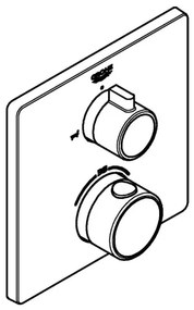 GROHE 24080000 - Termostatická vanová baterie GROHTHERM lesklý chrom