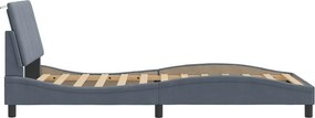 Rám postele bez matrace Hanko tmavě šedá 100 x 200 cm samet 3207832