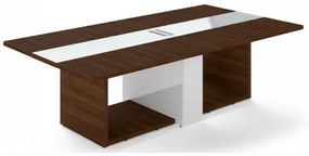 Jednací stůl TRIVEX - 260x140 cm - dub Charleston/bílá - 3D5309