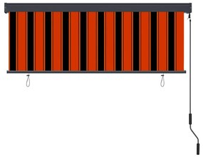 vidaXL Marketos Venkovní roleta 160 x 250 cm oranžovo-hnědá