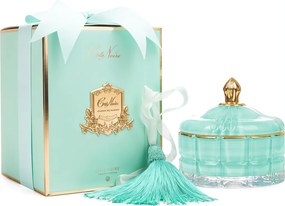 Côte Noire Art Deco svíčka Tiffany Blue & Gold s vůní Persian Lime