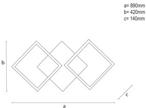 LED Stmívatelné stropní svítidlo LED/85W/230V 3000-6500K + dálkové ovládání