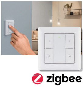 P 50134 Vypínač Smart Home Zigbee On/Off/Dimm bílá - PAULMANN