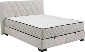 XXXLutz AMERICKÁ POSTEL, 160/200 cm, béžová MID.YOU - Postele s úložným prostorem - 002220053811