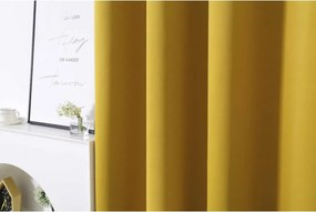 Závěs OXFORD 140x270 cm, žlutý Zavěšení: Řasící páska
