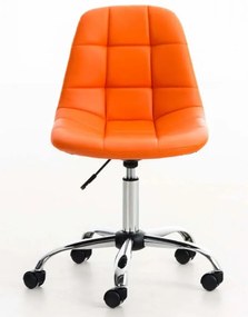 Bhm germany Kancelářská židle Emil, syntetická kůže, oranžová