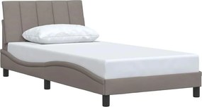 Rám postele bez matrace Hanko taupe 100 x 200 cm textil 3310374
