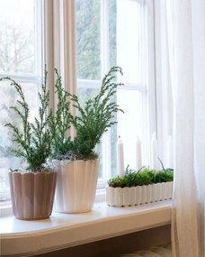 Květináč Edna Oval White 30 cm Wikholm Form